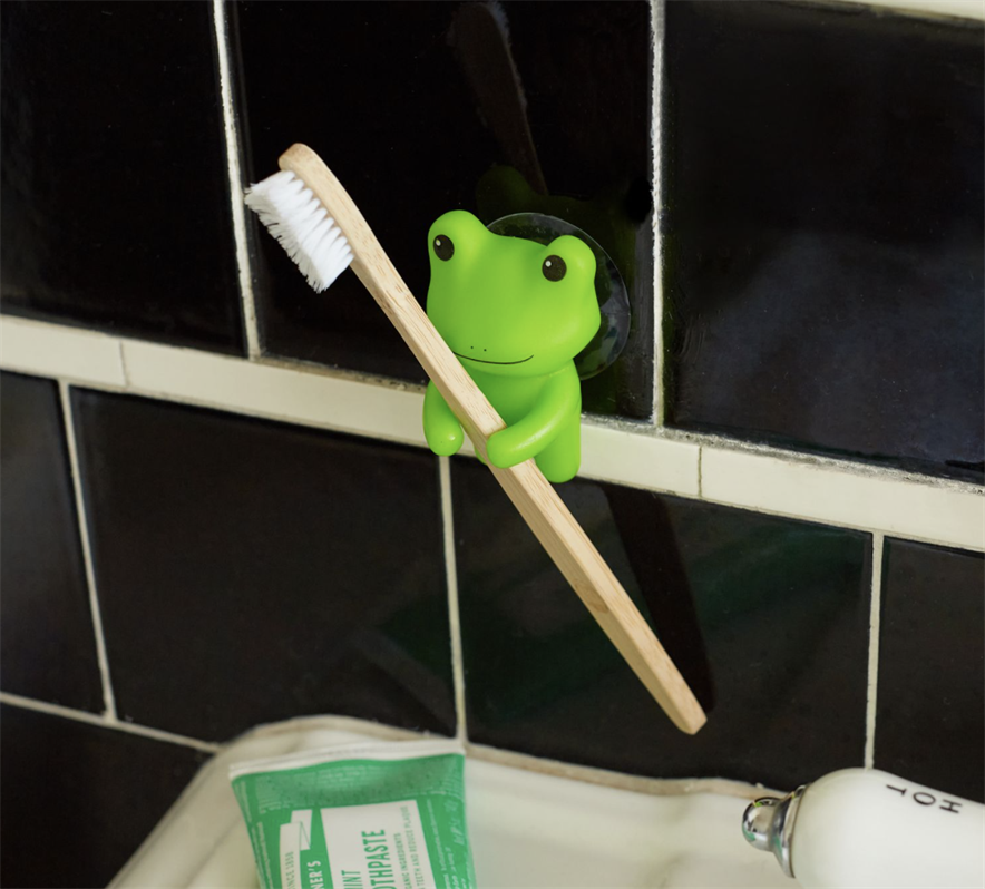 Kikkerland | Frog Toothbrush Holder Sweet Janes - Gift and Confectionary