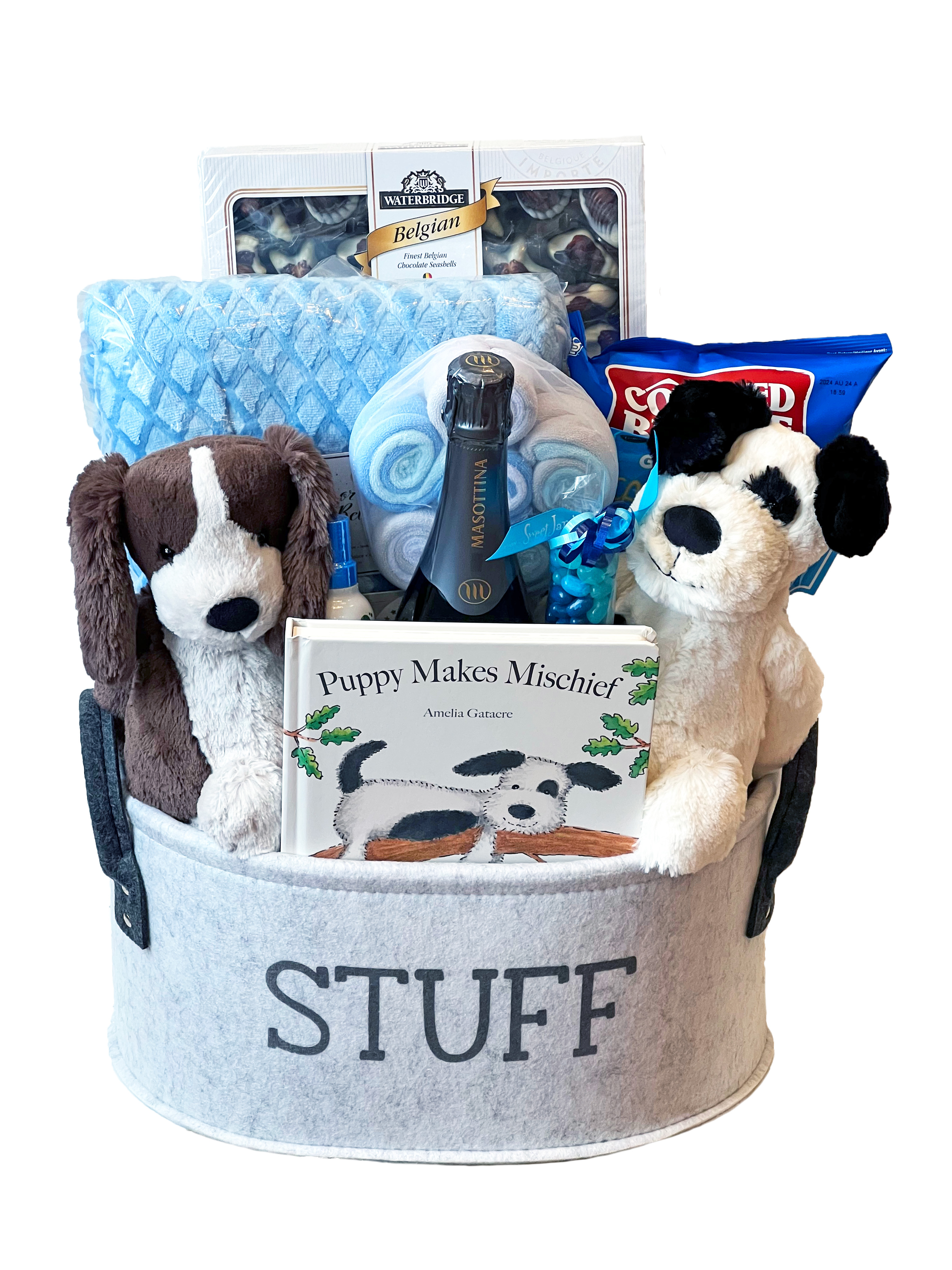 Baby Gift Baskets - Paws and Bubbles Baby Basket Sweet Janes - Gift and ...