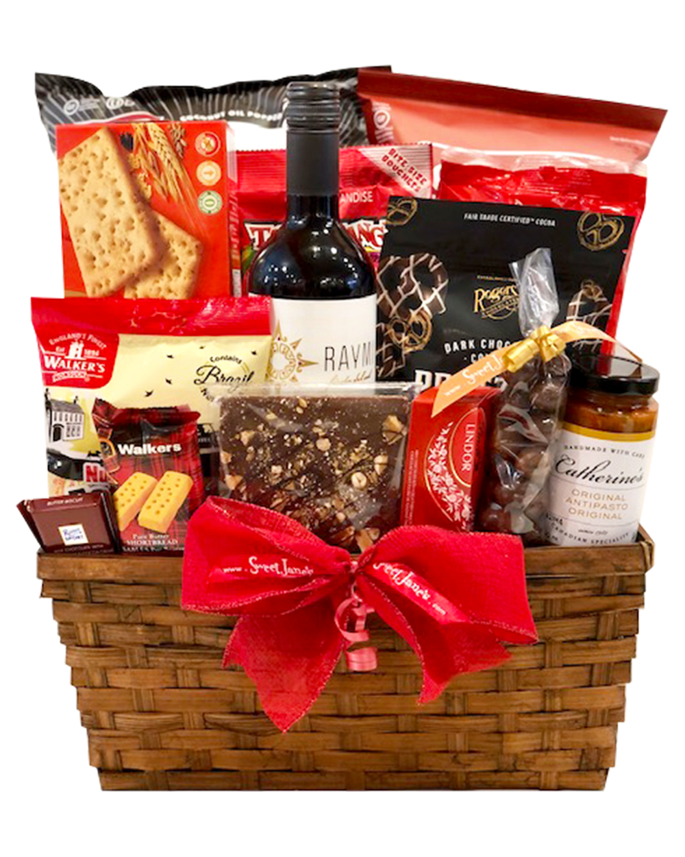 The Grand Gourmet Basket - Decadent Treats and Optional Wine for ...