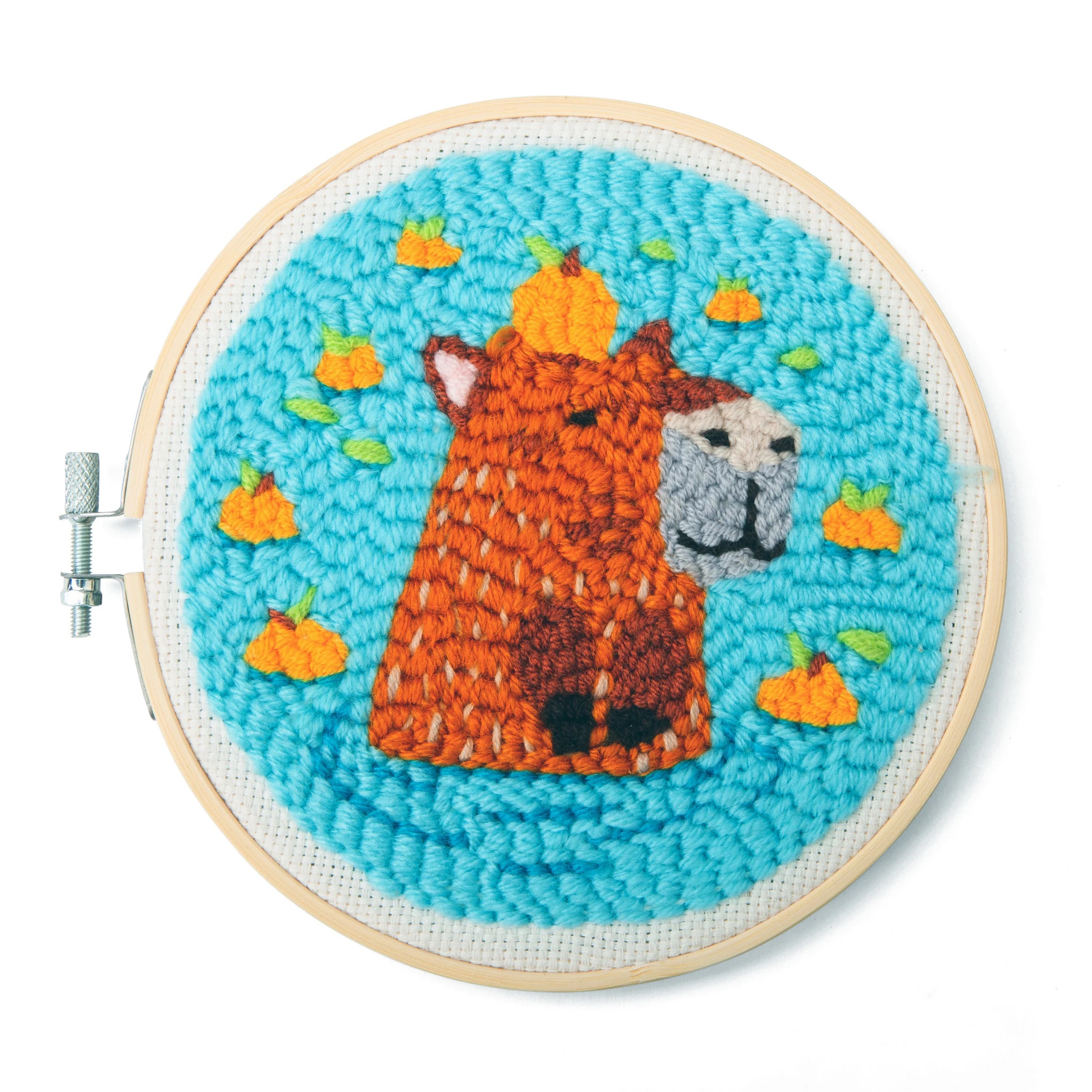 Kikkerland | Capybara Punch Needle Kit Sweet Janes - Gift and Confectionary