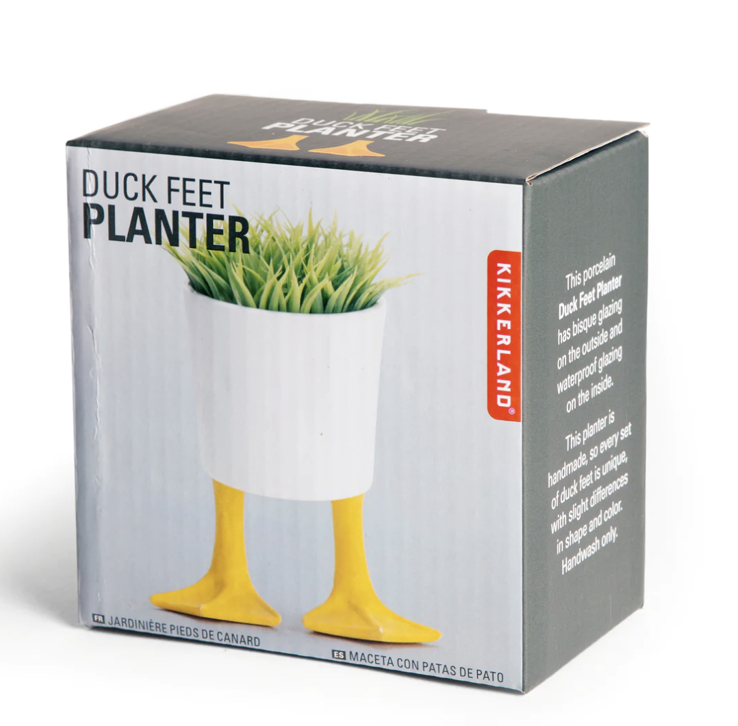 Kikkerland| Duck Feet Planter Sweet Janes - Gift and Confectionary