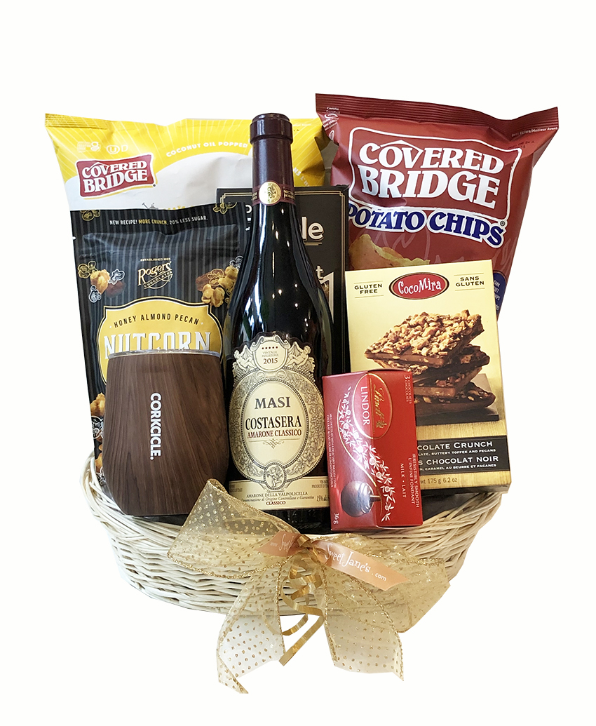 Red Wine Lover Basket - Exquisite Wine and Corkcicle Stemless for ...